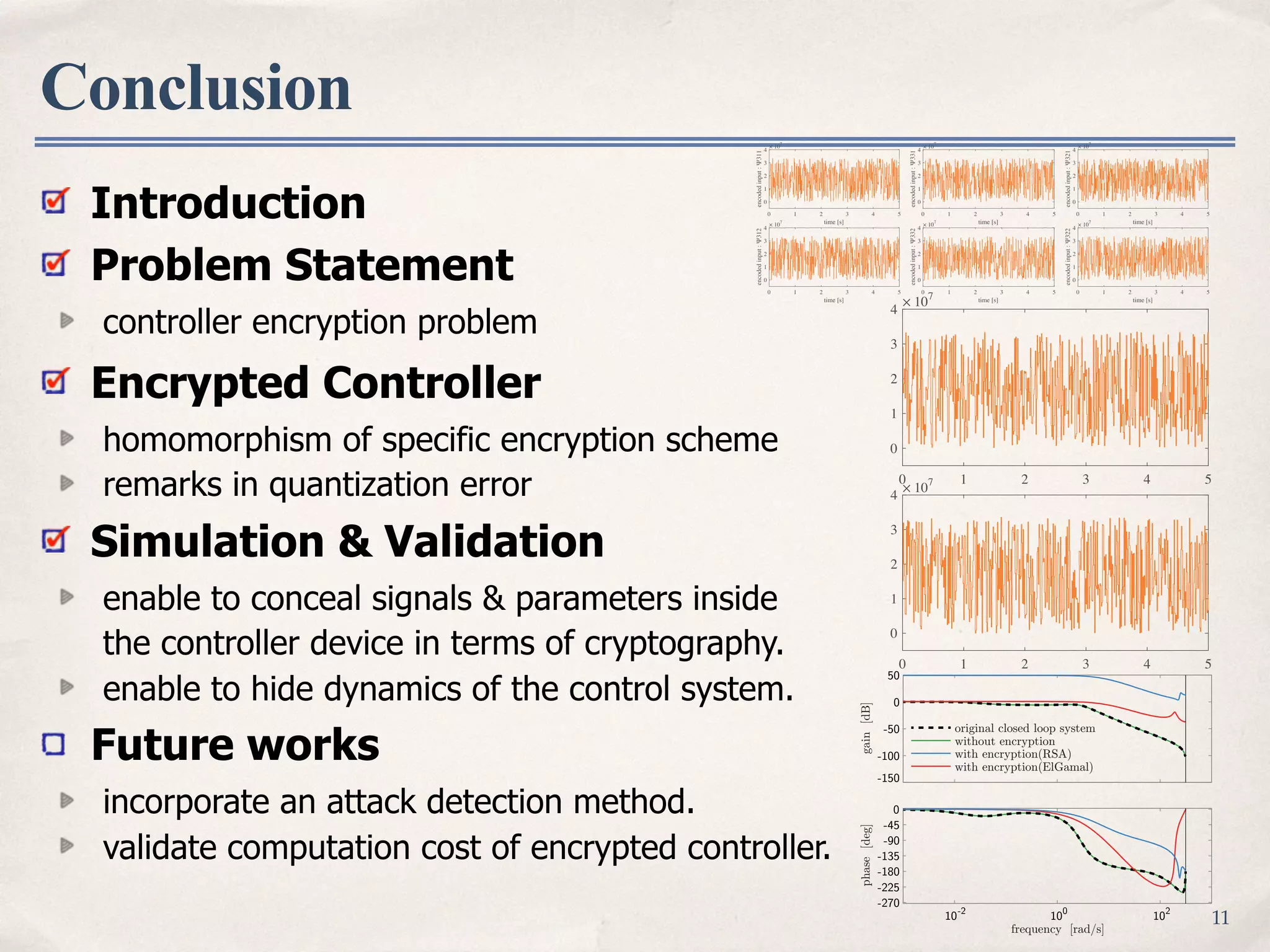 Cyber-Security Enhancements of Networked Control Systems Using Homomorphic Encryption | PDF