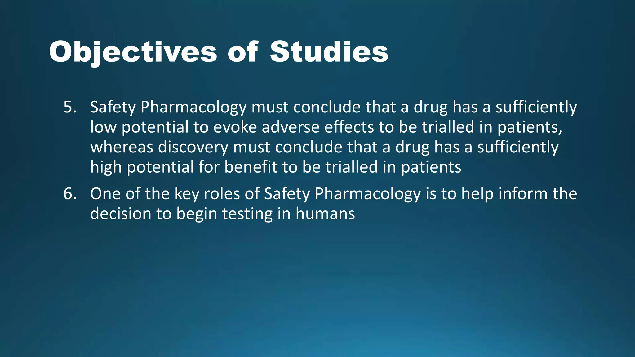 Safety pharmacology and clinical trials | PPTX