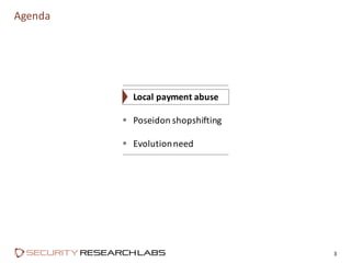 Shopshifting Warning about potential payment system abuse | PPT