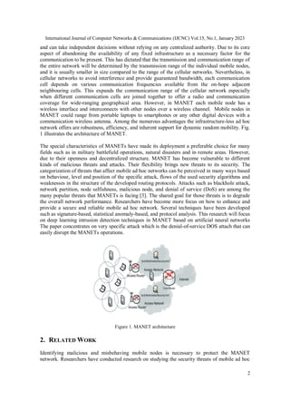 An intrusion detection mechanism for manets based on deep learning artificial neural networks ...