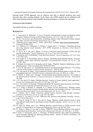 PHISHING URL DETECTION USING LSTM BASED ENSEMBLE LEARNING APPROACHES | PDF