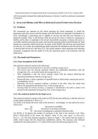 AN EFFICIENT M COMPUTE THE RATE MATRIX FOR MULTI-SERVER RETRIAL QUEUES WITH CLOUD COMPUTING ...