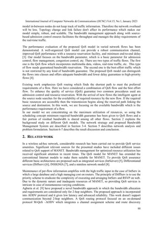 ADAPTIVE BANDWIDTH MANAGEMENT MODEL FOR WIRELESS MOBILE AD-HOC NETWORK | PDF