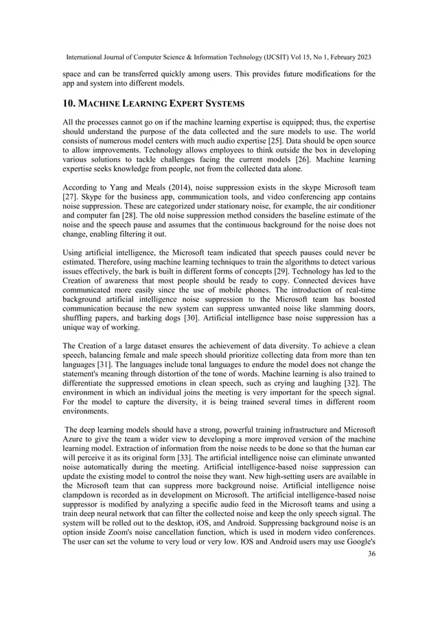 ACTIVE NOISE CANCELLATION IN MICROSOFT TEAMS USING AI & NLP POWERED ALGORITHMS | PDF