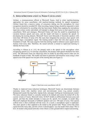 Active Noise Cancellation in Microsoft Teams Using AI & NLP Powered Algorithms | PDF