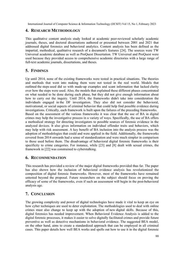 Behavioural Analytics in Cyber Security for Digital Forensics Application | PDF