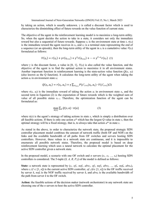 DYNAMIC SDN CONTROLLER PLACEMENT BASED ON DEEP REINFORCEMENT LEARNING | PDF