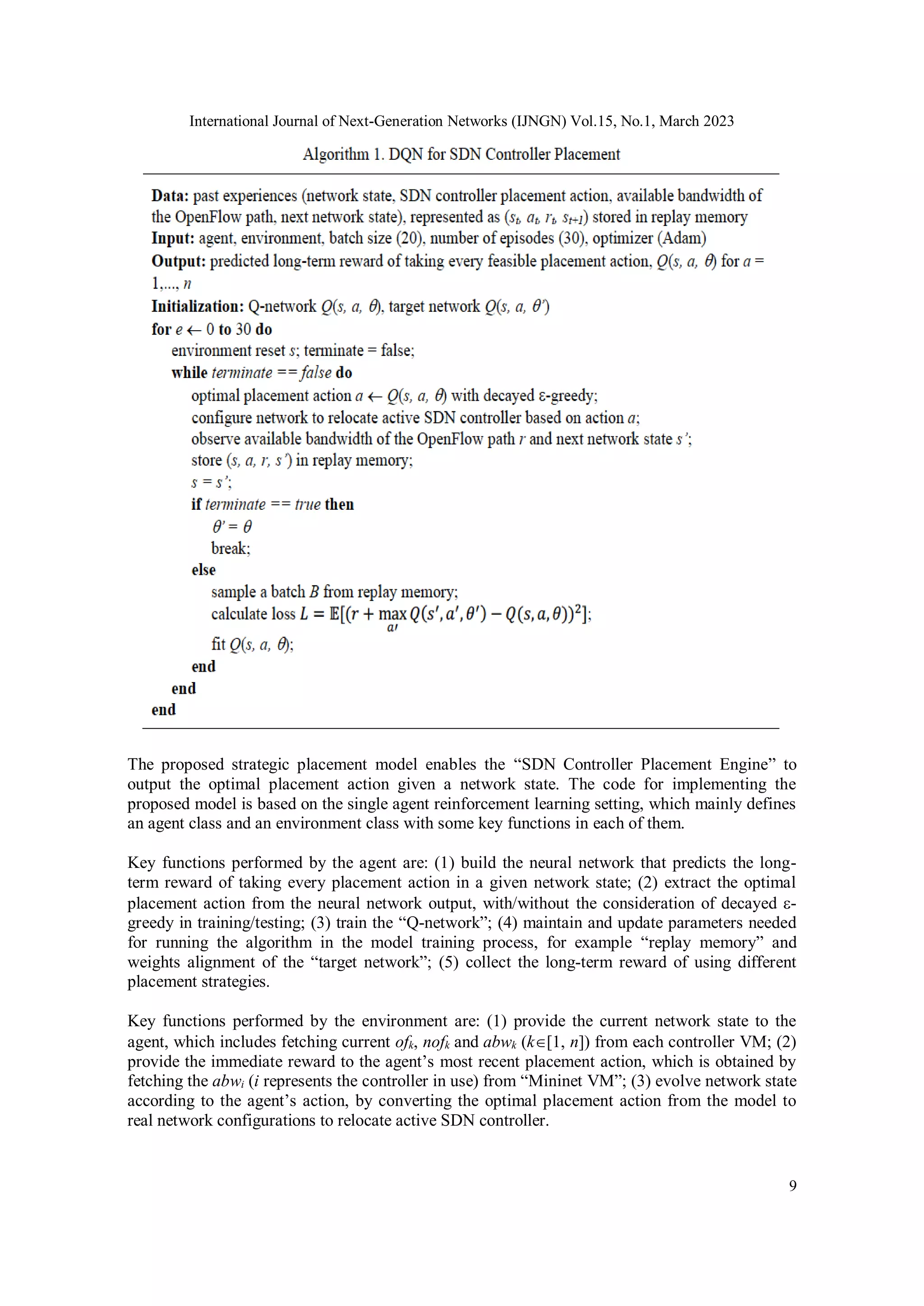 Dynamic SDN Controller Placement based on Deep Reinforcement Learning | PDF