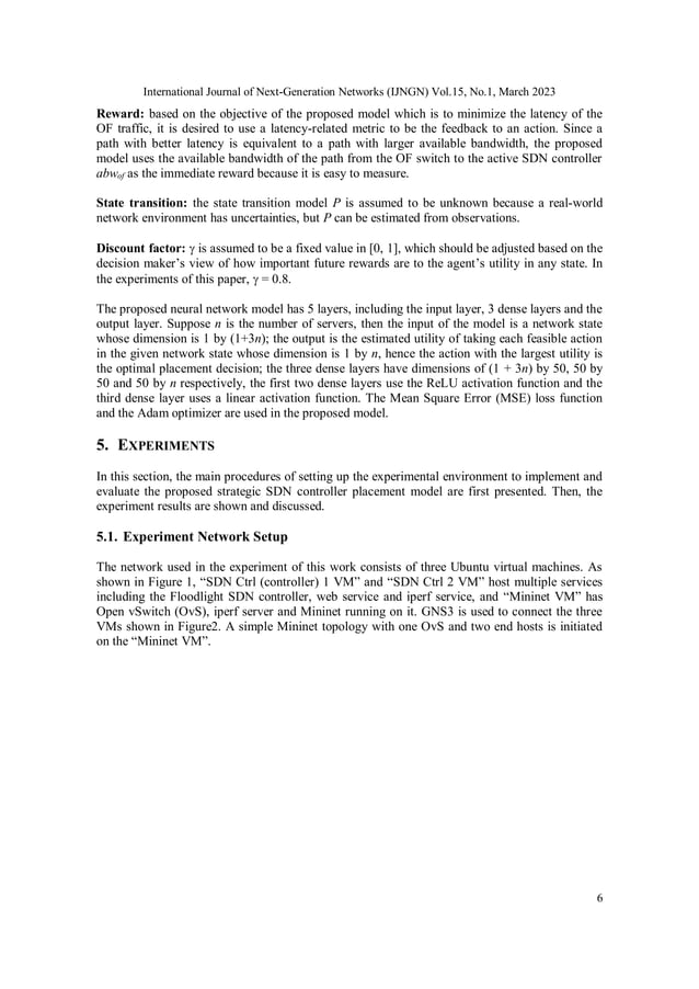 Dynamic SDN Controller Placement based on Deep Reinforcement Learning | PDF