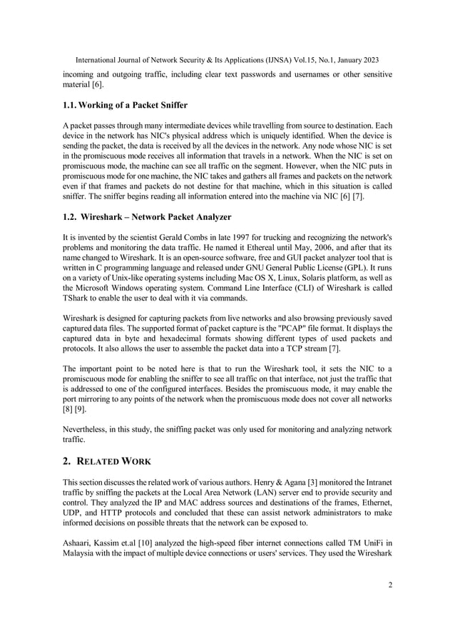 ANALYZING NETWORK PERFORMANCE PARAMETERS USING WIRESHARK | PDF