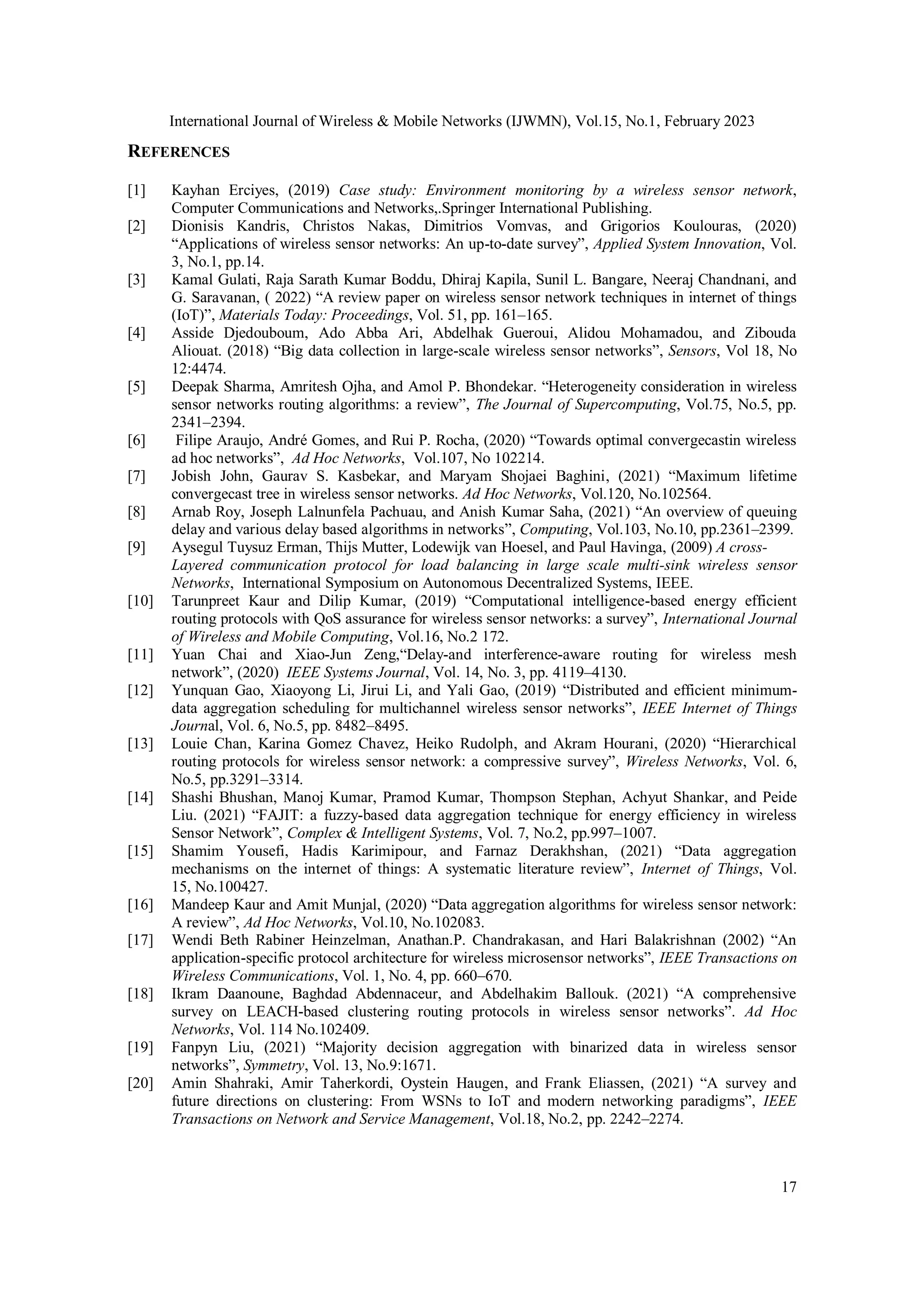 Cfms A Cluster Based Convergecast Framework For Dense Multi Sink Wireless Sensor Networks Pdf