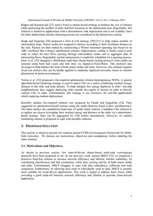 Cfms A Cluster Based Convergecast Framework For Dense Multi Sink Wireless Sensor Networks Pdf