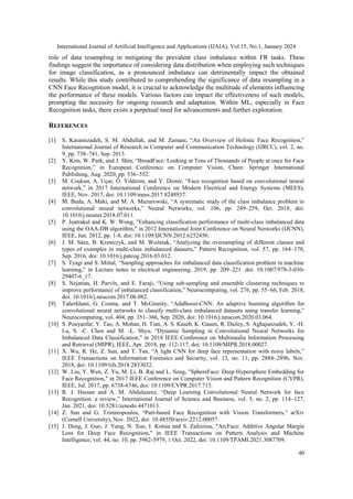 Imbalanced Dataset Effect on CNN-Based Classifier Performance for Face Recognition | PDF