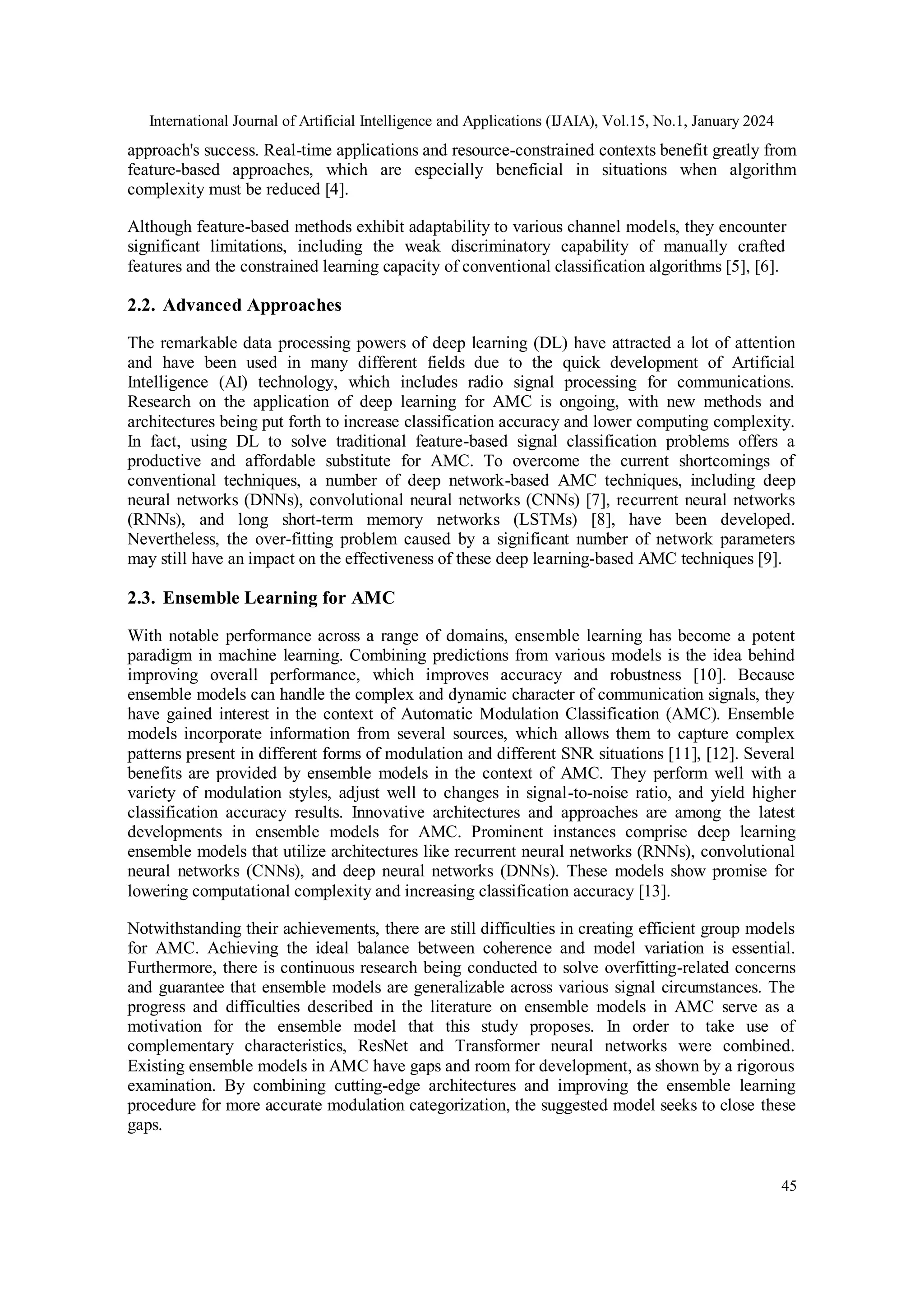 Ensemble Learning Approach for Digital Communication Modulation’s Classification | PDF