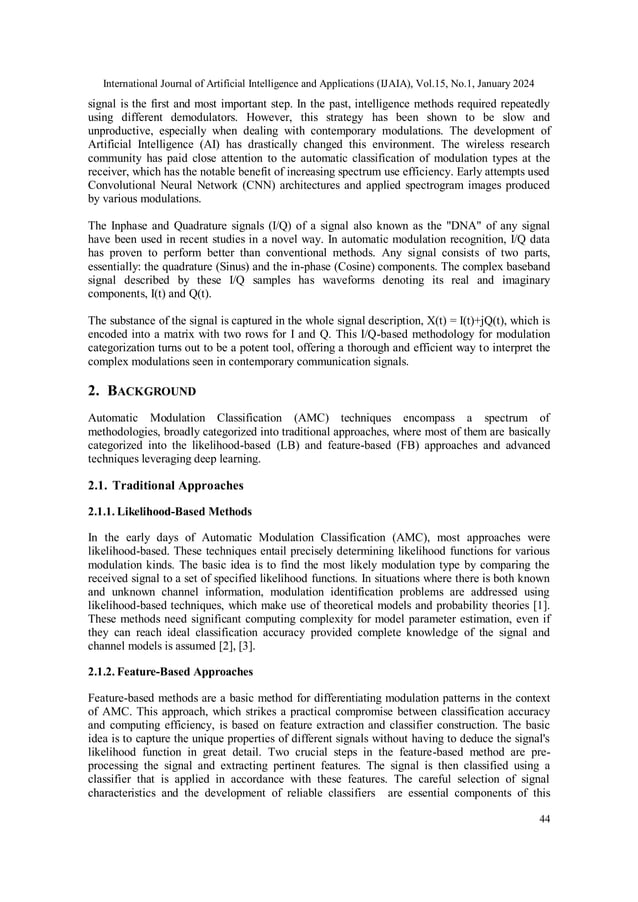 Ensemble Learning Approach for Digital Communication Modulation’s Classification | PDF