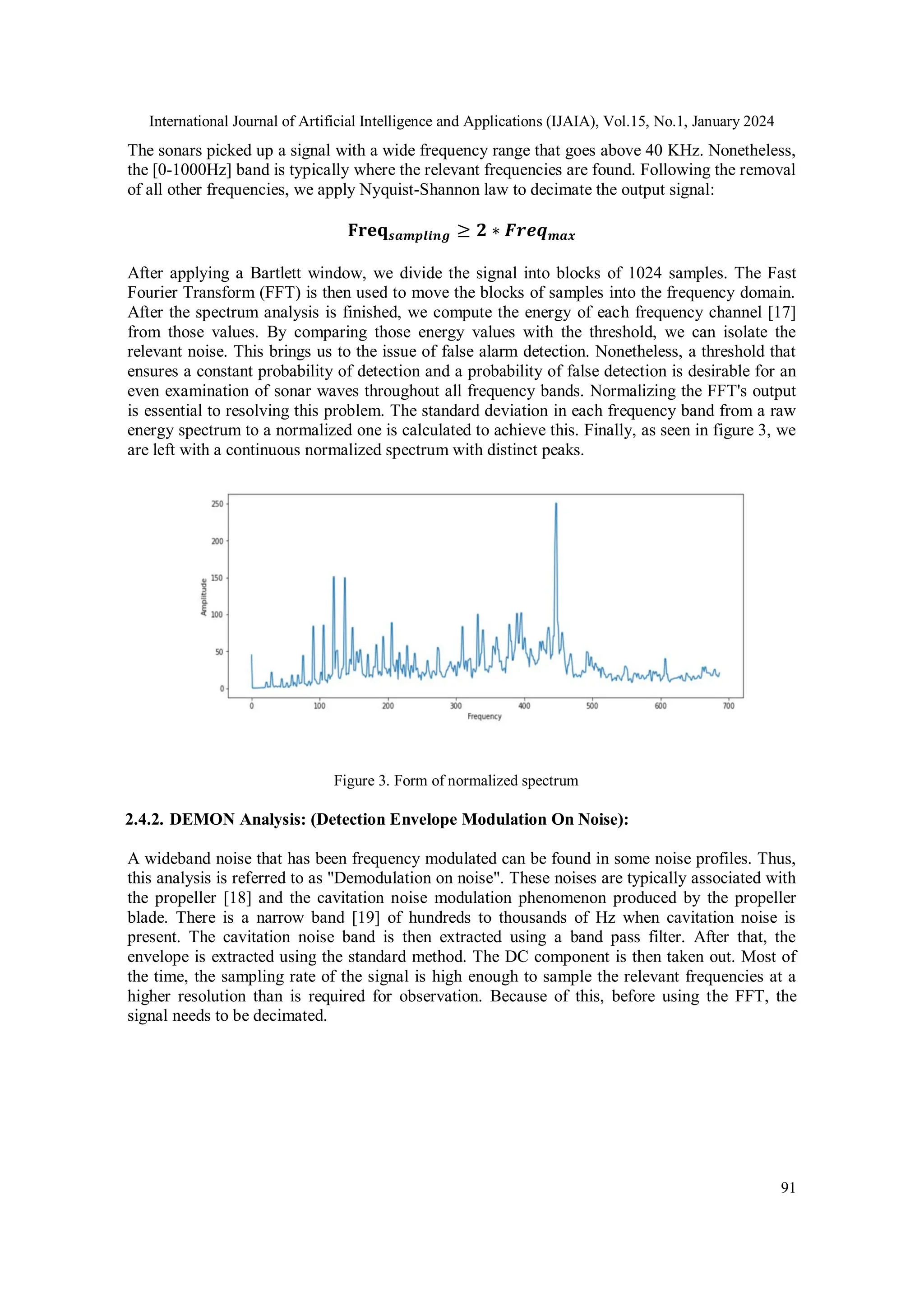 PASSIVE SONAR DETECTION AND CLASSIFICATION BASED ON DEMON-LOFAR ...
