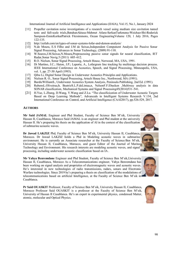 Passive Sonar Detection And Classification Based On Demon Lofar Analysis And Neural Network