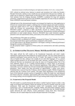 AN IMPROVED MT5 MODEL FOR CHINESE TEXT SUMMARY GENERATION | PDF