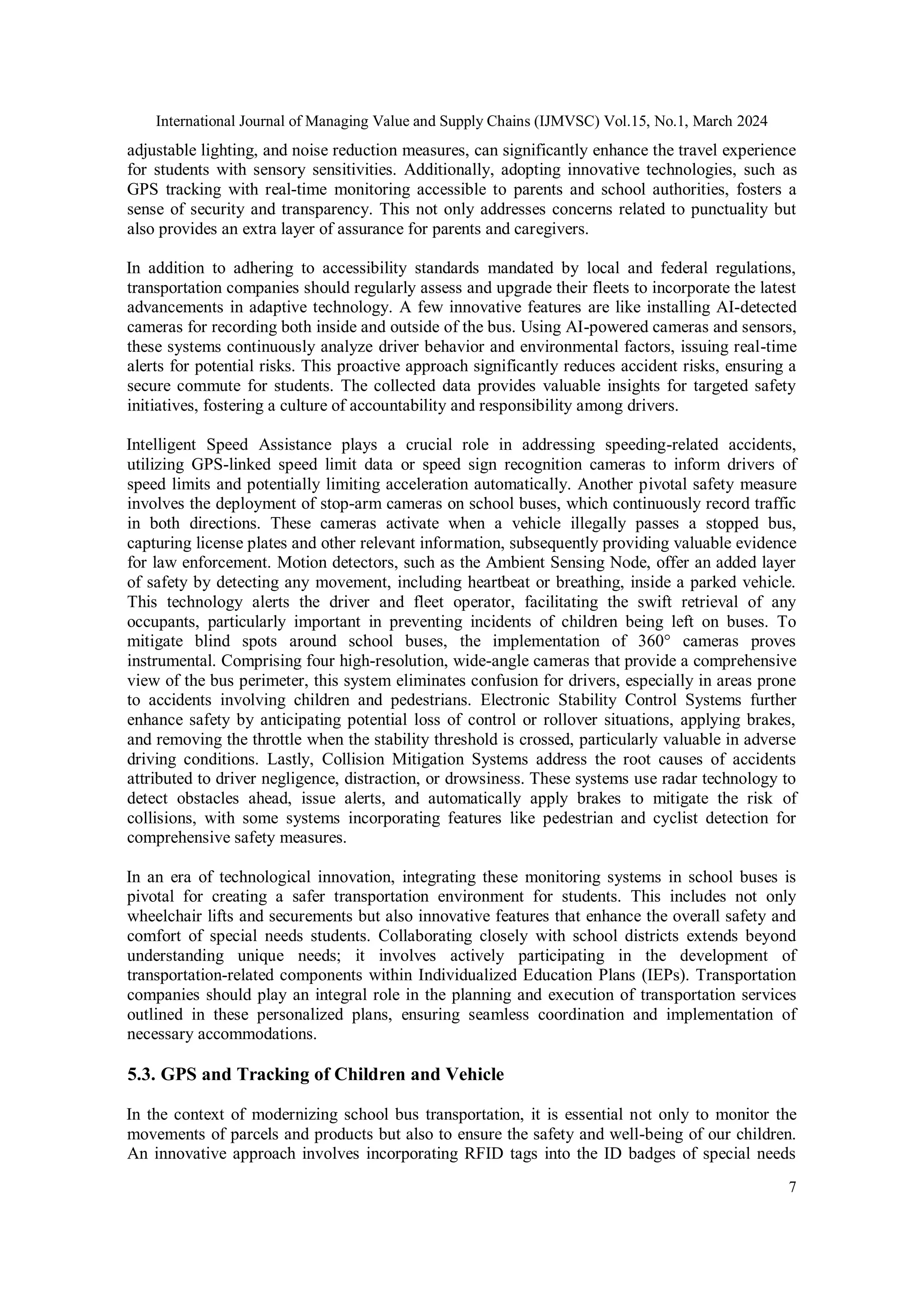 Safe and Inclusive School Bus Transportation System for Special Needs ...