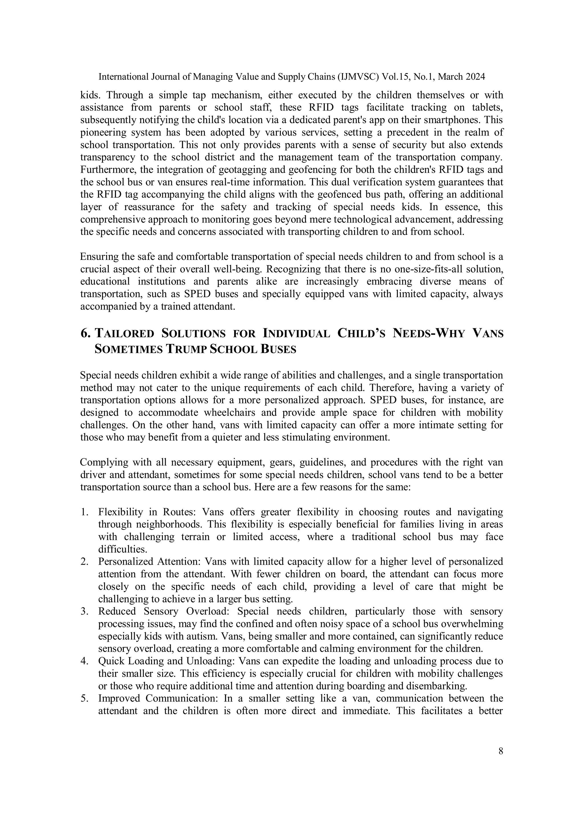 Safe and Inclusive School Bus Transportation System for Special Needs ...