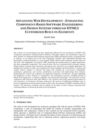 Advancing Web Development - Enhancing Component-Based Software Engineering and Design Systems ...