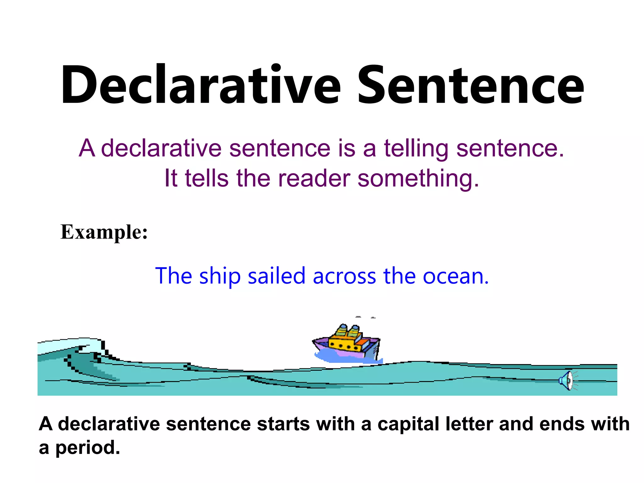 Declarative sentence | PPT