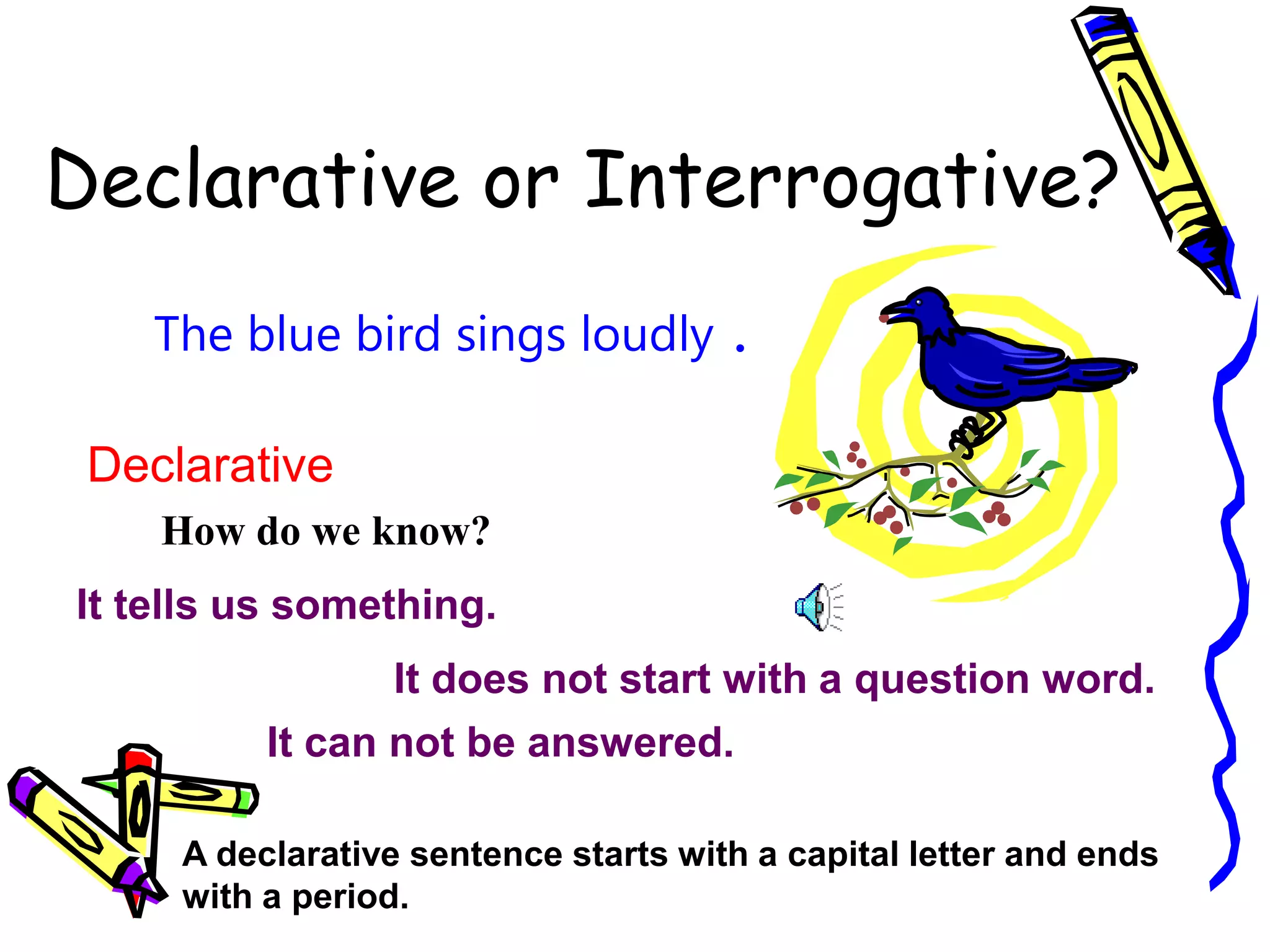 Declarative sentence | PPT