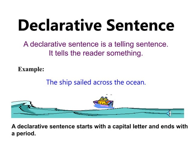 Declarative sentence | PPT