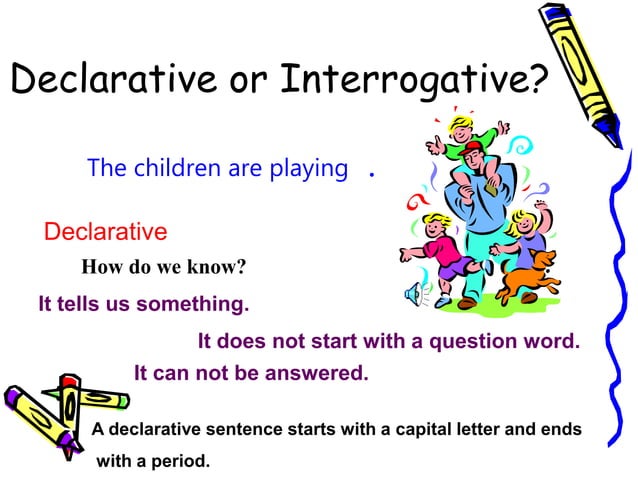 Declarative sentence | PPT