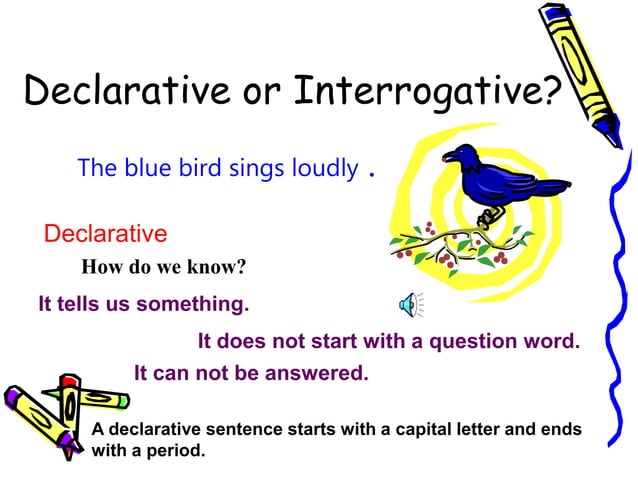 Declarative sentence | PPT