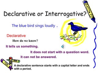 Declarative Sentence Clipart