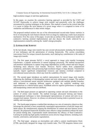 Contrastive Learning in Image Style Transfer: A Thorough Examination using CAST and UCAST ...