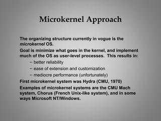 OS Components and Structure | PPT