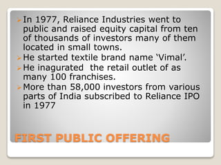 Biography of Dhirubhai Ambani | PPT