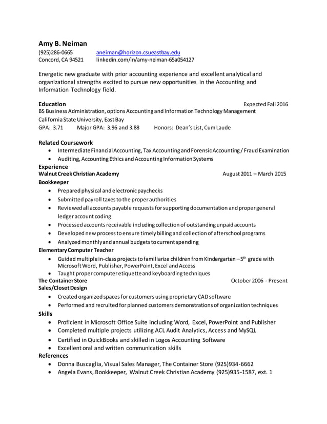 2016 Resume Amy | PDF