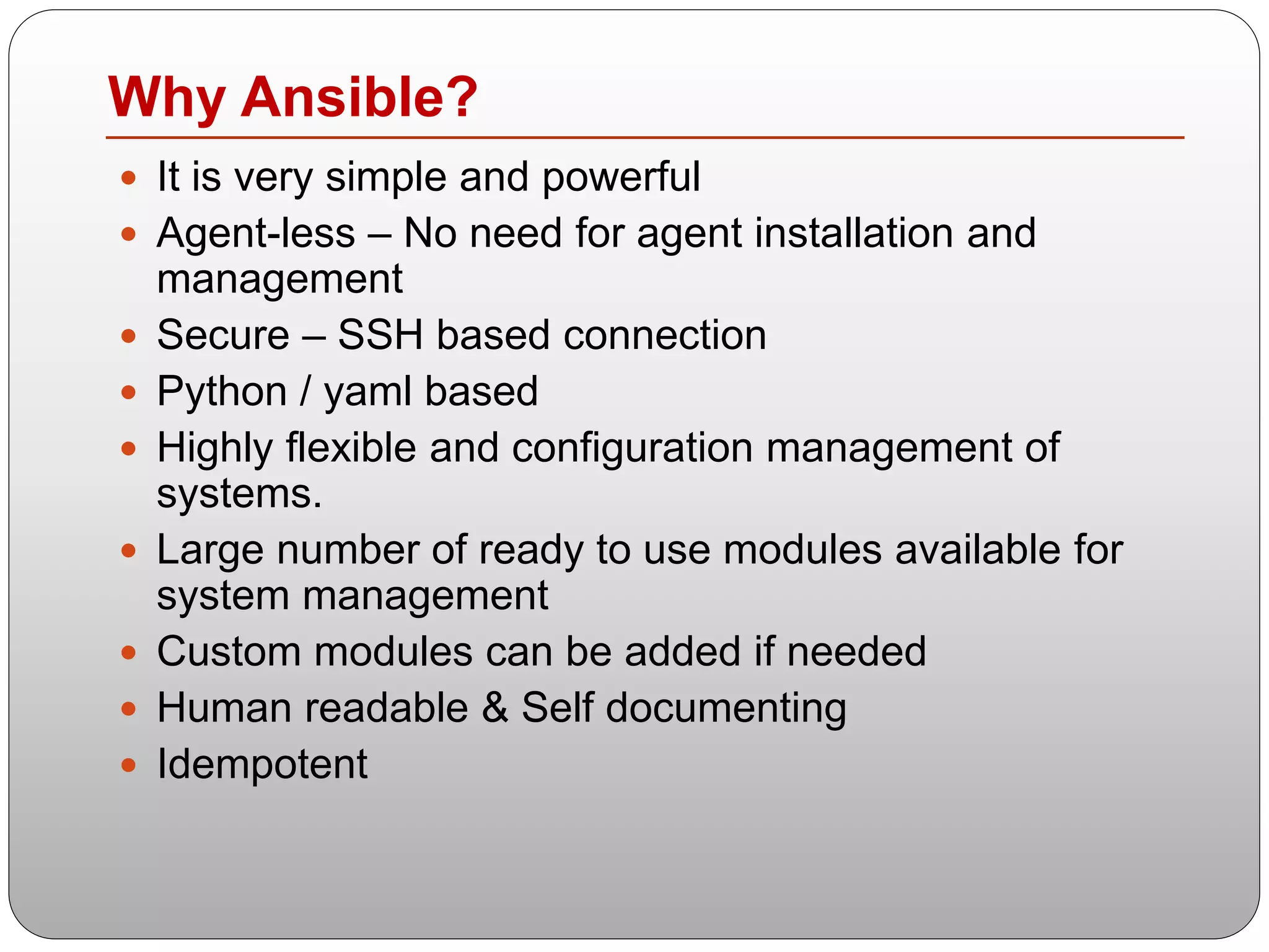 Ansible Introduction | PPT