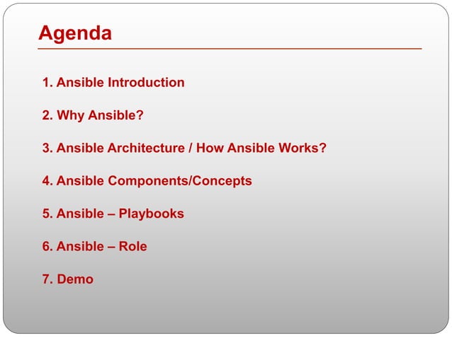 Ansible Introduction | PPT