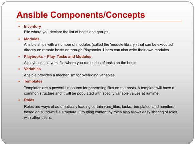 Ansible Introduction | PPT Ansible Introduction | PPT