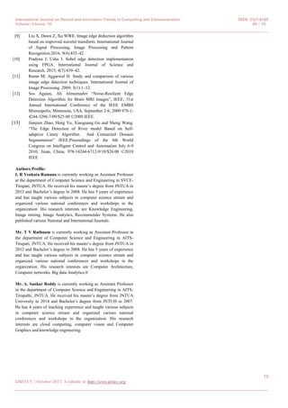 A Review on Edge Detection Algorithms in Digital Image Processing Applications | PDF