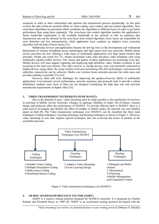 Video Streaming Over Ad Hoc On Demand Distance Vector Routing Protocol Pdf