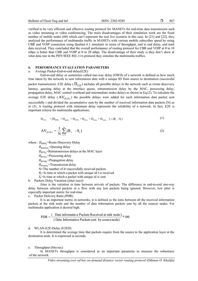 Video Streaming Over Ad Hoc On Demand Distance Vector Routing Protocol Pdf