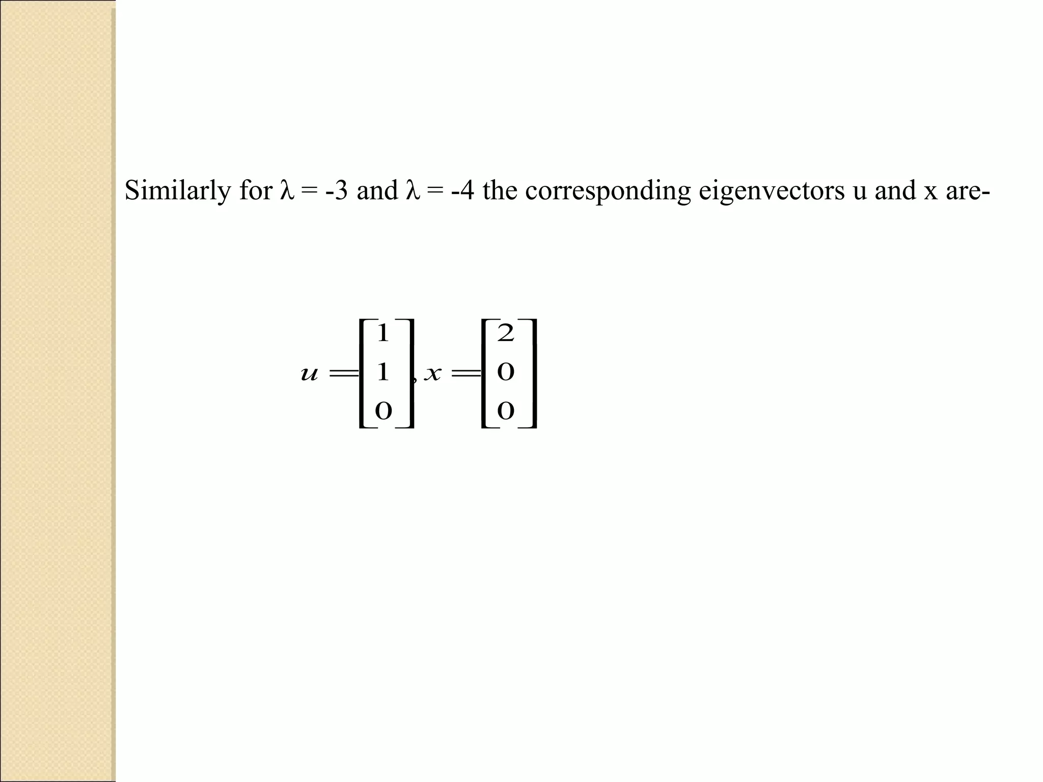 Eigenvalues and Eigenvectors | PPT