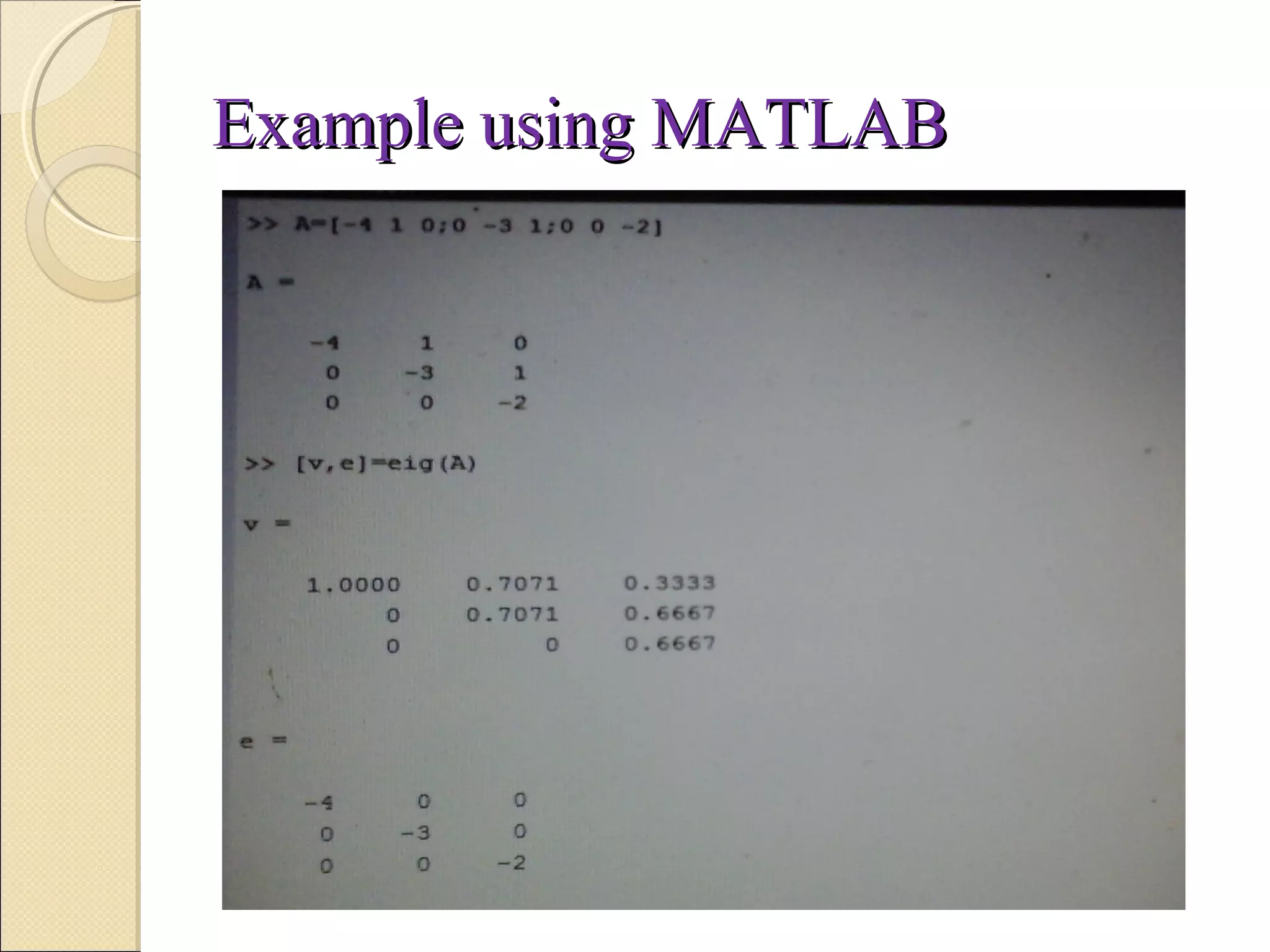 Eigenvalues and Eigenvectors | PPT