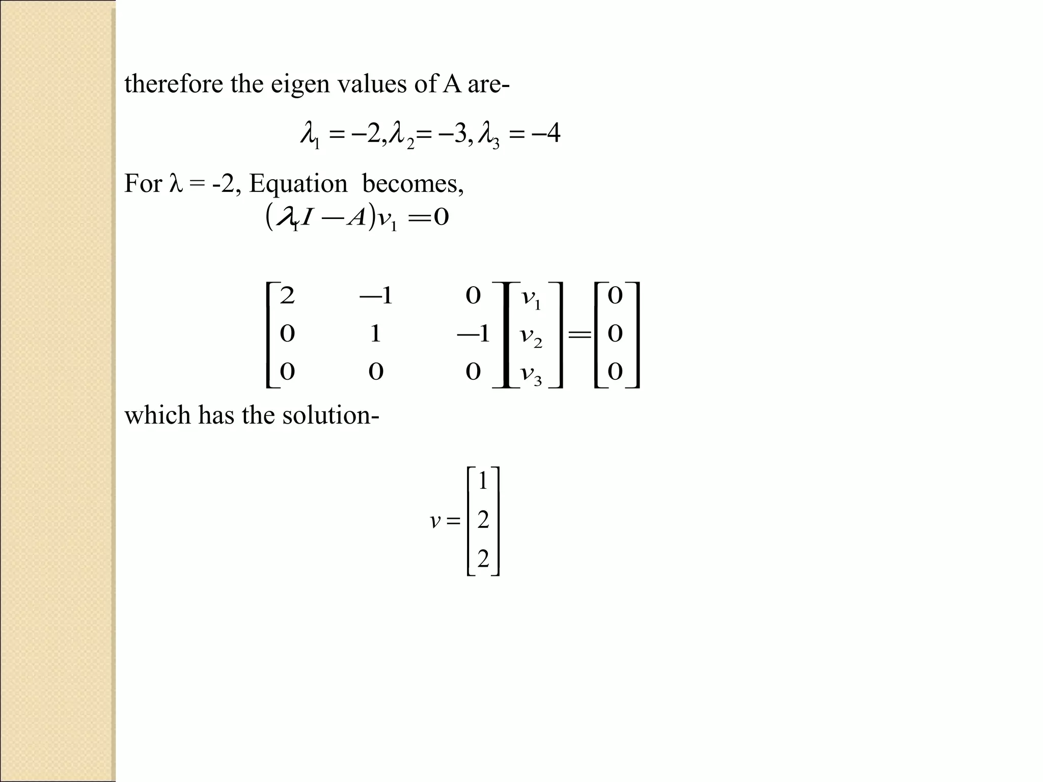 Eigenvalues and Eigenvectors | PPT