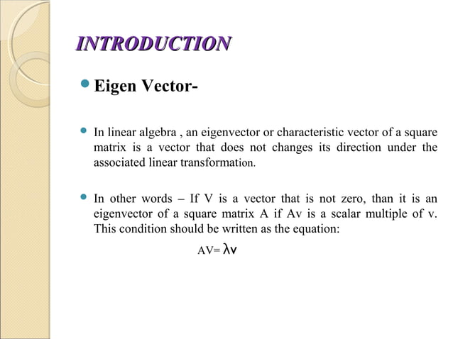 Eigenvalues and Eigenvectors | PPT | Physics | Science