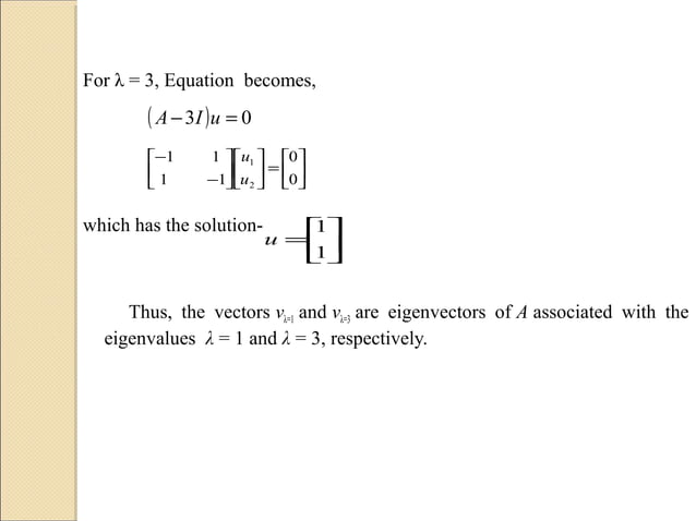 Eigenvalues and Eigenvectors | PPT | Physics | Science