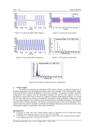 Nonlinear control strategy of single-phase unified power flow controller | PDF