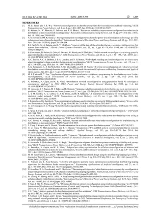 Reliability improvement and loss reduction in radial distribution ...