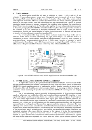 Inter-Area Oscillation Damping using an STATCOM Based Hybrid Shunt Compensation Scheme | PDF ...