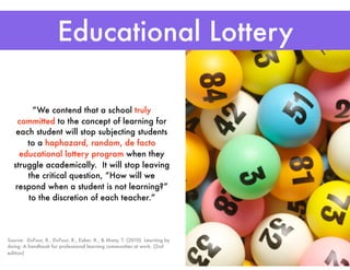 Responding when students don't learn | PPT